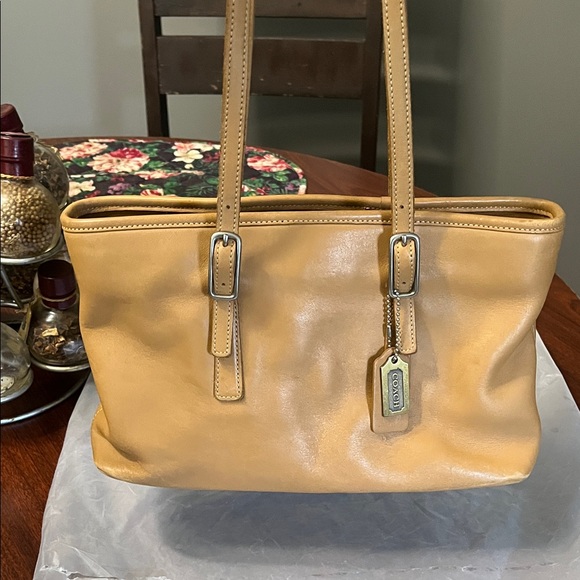 Coach | Bags | Coach Yellow Leather Shoulder Bag | Poshmark